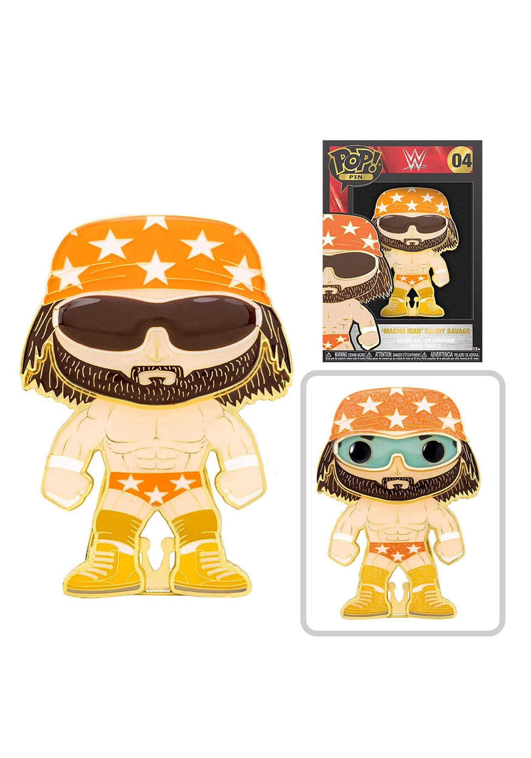 4 Inch Collectible Pin Funko POP WWE Randy 'Macho Man' Savage Enamel ...