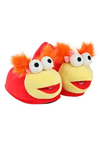 Fraggle Rock Adult Red Plush Slippers Fraggle Rock Adult Red Plush Slippers